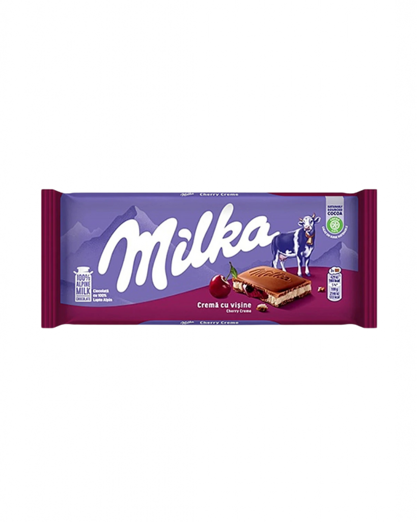 Chocolate Milka Cherry Cream – 100g – Emporio Hungaro