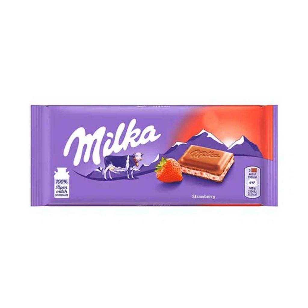Chocolate Milka Strawberry – 100g – Emporio Hungaro